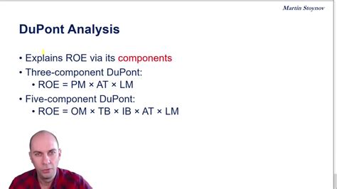 Martin Stoynov On Linkedin Dupont Analysis Breaks Down Our Core Profitability Metric Roe