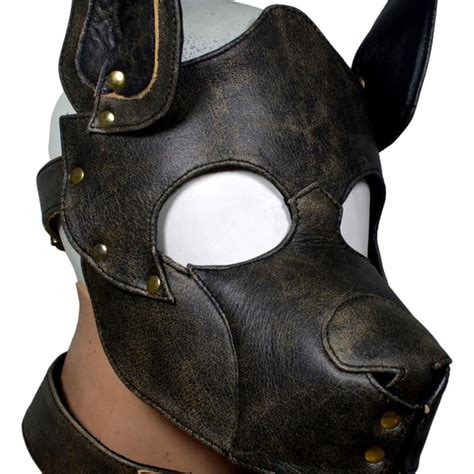 Leather Pup Play Wolf Etsy