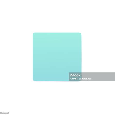 고립 된 구부러진 가장자리 벡터 일러스트와 함께 광장 빈 종이 스티커 템플릿 0명에 대한 스톡 벡터 아트 및 기타 이미지 0명 3차원 형태 가장자리 Istock