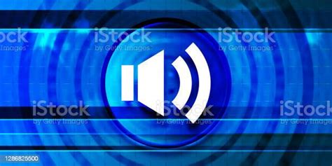 볼륨 아이콘 최적 프라임 디지털 스마트 블루 배너 배경 추상적 미래 모션 일러스트 Theatrical Performance에 대한 스톡 벡터 아트 및 기타 이미지