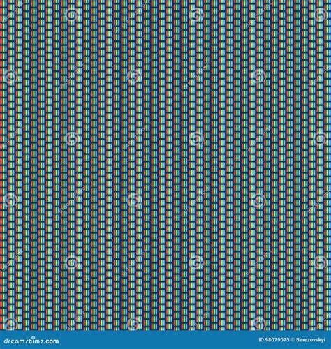 RGB Pixels Seamless Pattern EPS 10 Vector Stock Vector Illustration Of Macro Blank 98079075