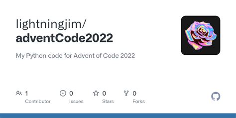 Github Lightningjimadventcode2022 My Python Code For Advent Of Code