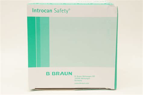 B Braun 4251652 02 Introcan Safety 20g X 1inch Box Of 50 X