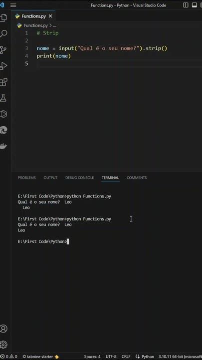 FunÇÃo Strip Em Python Programação Python Webdev Backenddeveloper