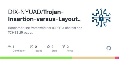 Github Dfx Nyuadtrojan Insertion Versus Layout Defenses Benchmarking Framework For Ispd23