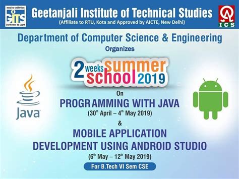 Two Weeks Pre Internship Workshop In Cse Gits