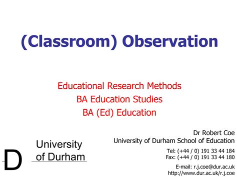 6 Classroom Observation Ppt