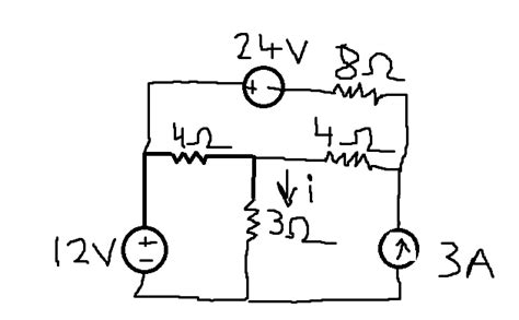 Finding The Current Through A Resistor Using Superposition Theorem