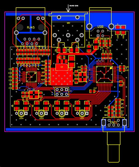 Isp Is My Pcb Layout Ok Atmega32u4 Wiznet W5500 Ethernet Electrical Engineering Stack