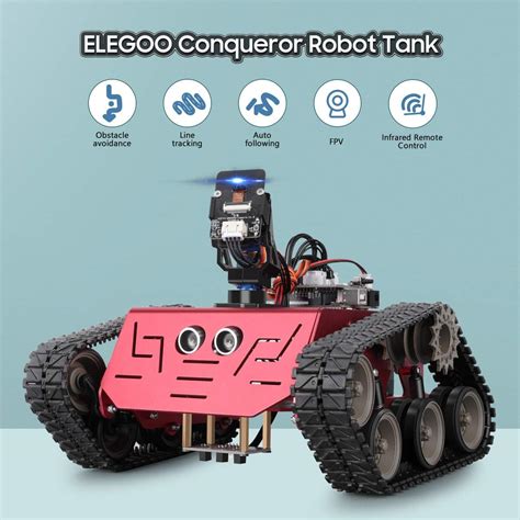 Elegoo Conqueror Robot Tank Kit With Uno R3 Qatar Ubuy