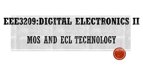 SOLUTION Lecture 3 Mos And Ecl Technology Studypool