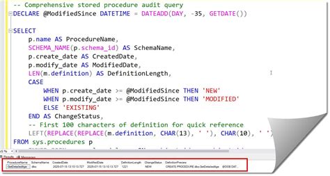 Get Stored Procedure List In Sql Server By Modified Date Sql Server Guides