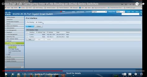 Sg350 Vlan Routing And Default Gateway Cisco Community