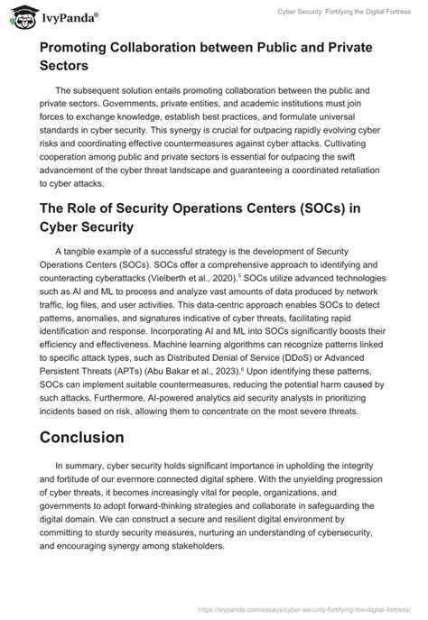 Cyber Security Fortifying The Digital Fortress 828 Words Essay Example