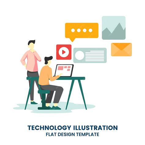 Premium Vector Young Programmer Concentrated At Working Project