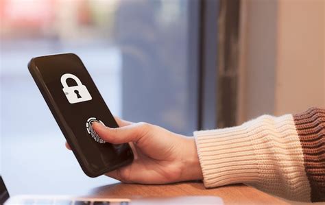 Premium Photo Cybersecurity Concept User Log In To Access Smartphone