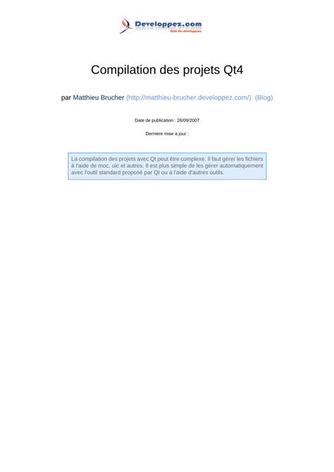 Pdf Qt Compilation Dokumentips