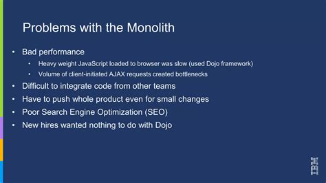 Evolution Of The Ibm Cloud Console From Monolith To Microservices And