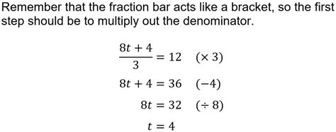 GCSE Maths Revision Quiz Linear Equations Solve