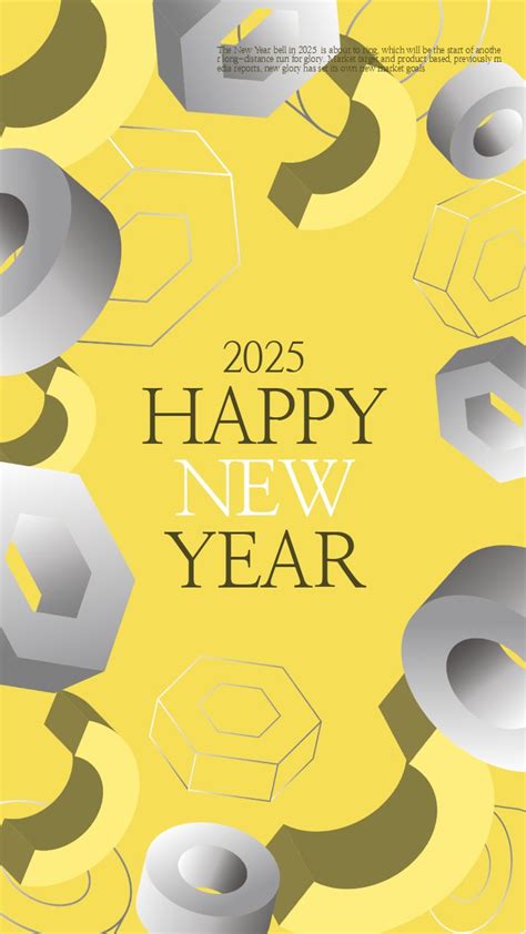Happy New Year 2025 Background Template Edit Online Seapik