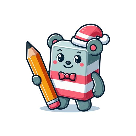 Cute Eraser Cartoon Illustration Premium Ai Generated Vector