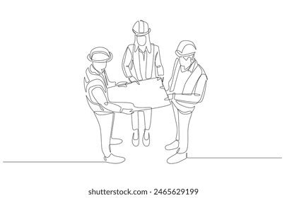 Continuous One Line Drawing Female Construction Stock Vector Royalty Free 2465629199