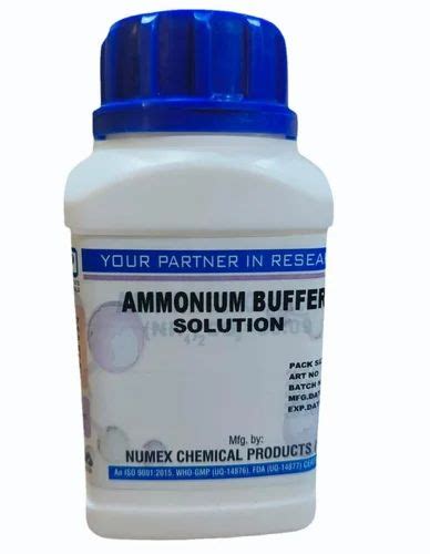 Ammonium Buffer Solution Ph 4 Grade Standard Reagent Grade At ₹ 150 Litre In Hapur