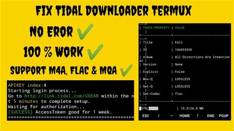 Fix Tidal Dl Termux Eror Android Youtube