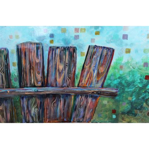 Купить картину Бабушкин забор Из серии 10 в Москве от художника Кириллина Анна