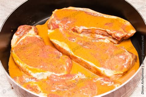 Рецепт стейков из свинины в духовке Голосова Net