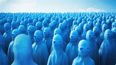 Dynamic Abstract Vector Illustration Depicting Crowded Chaos Created