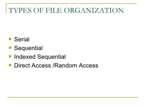 File Organization