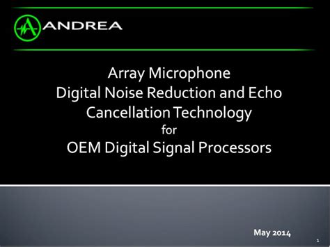 Pdf Array Microphone Digital Noise Reduction And Echo · Array