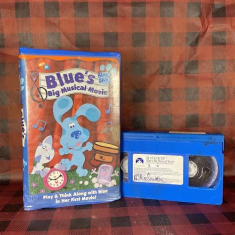 Blues Clues Blues Big Musical Movie Vhs 2000 Nick Jr Clamshell Case