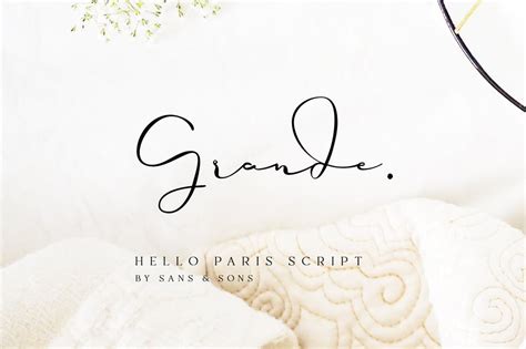 Hello Paris Script Font Fontforlife Com