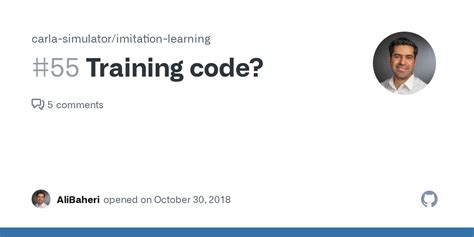Training Code · Issue 55 · Carla Simulator Imitation Learning · Github