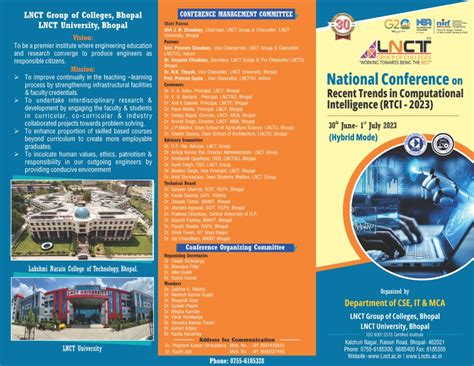 National Conference On Recent Trends In Computational Intelligence Lnct Group