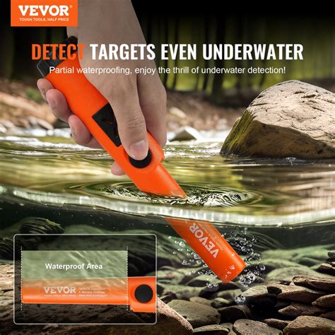 Vevor Metal Detector Pinpointer Partial Waterproof Handheld Pin