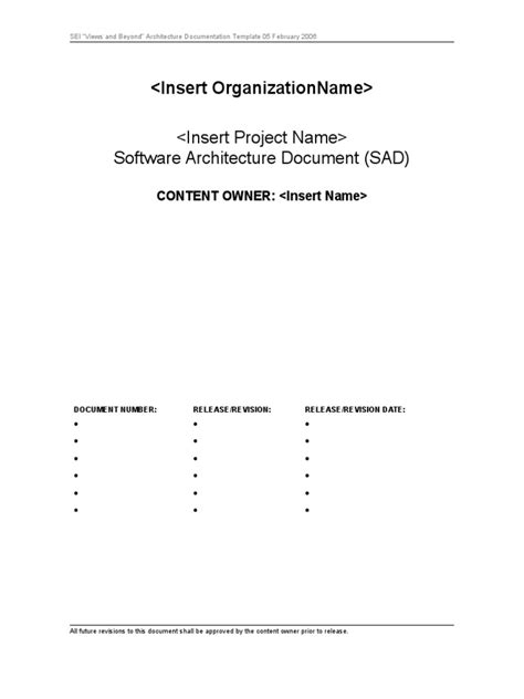 Software Architecture Document Sad Pdf System Software Architecture