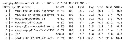 Mtr Diagnose Network Issues