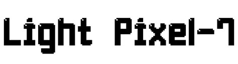 Light Pixel 7 Font
