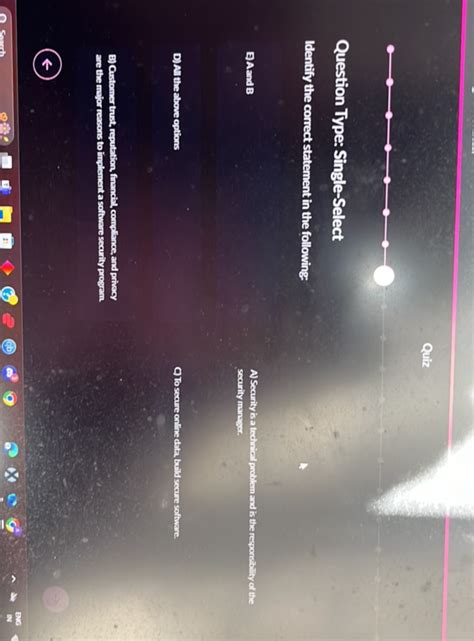 Quiz Question Type Single Select Identify The StudyX