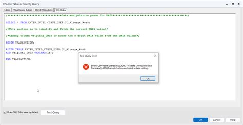 Data Definition Not Valid Unless Solitary Error In Alteryx Community