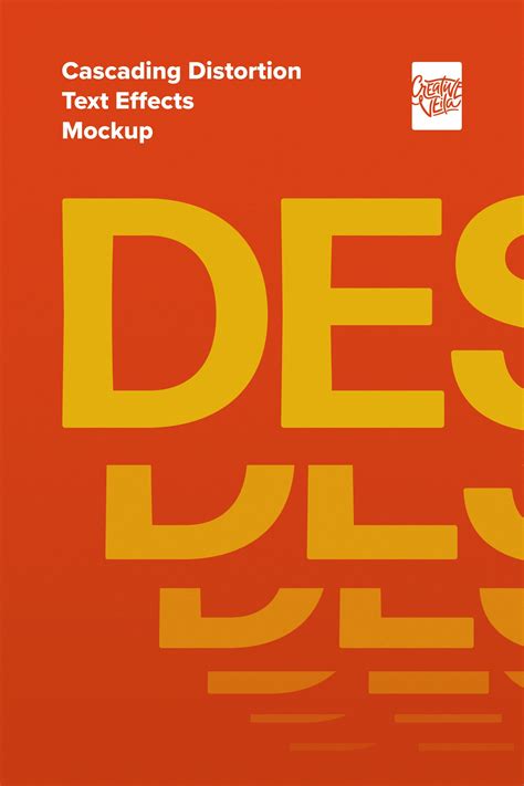 Cascading Distortion Text Effects