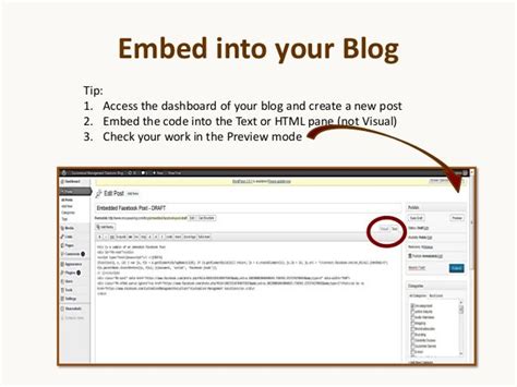 How To Embed A Facebook Post Into Your Blog