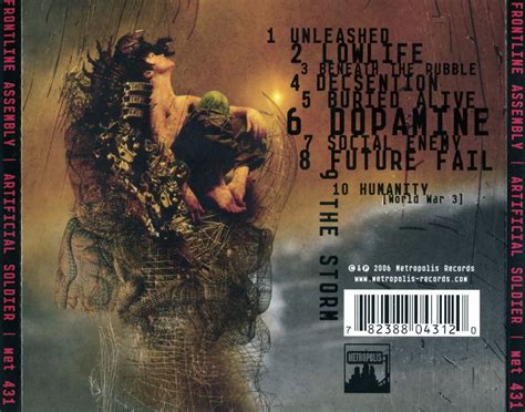 Car Tula Trasera De Front Line Assembly Artificial Soldier Portada