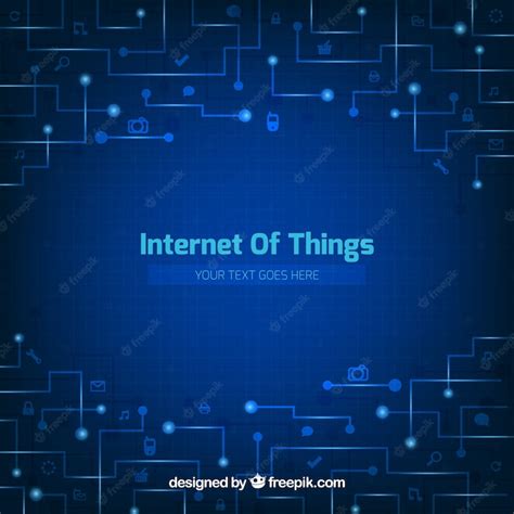 블루 회로 배경 무료 벡터