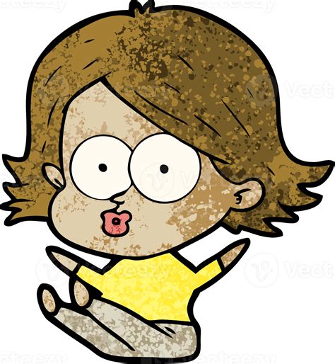 Cartoon Girl Pouting 40305170 Png