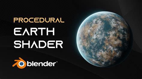 Procedural Planet Earth Blender Shader Youtube