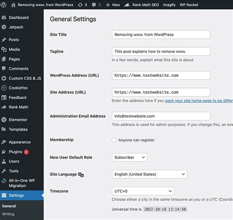 how to remove from your wordpress website eliteweb co usa